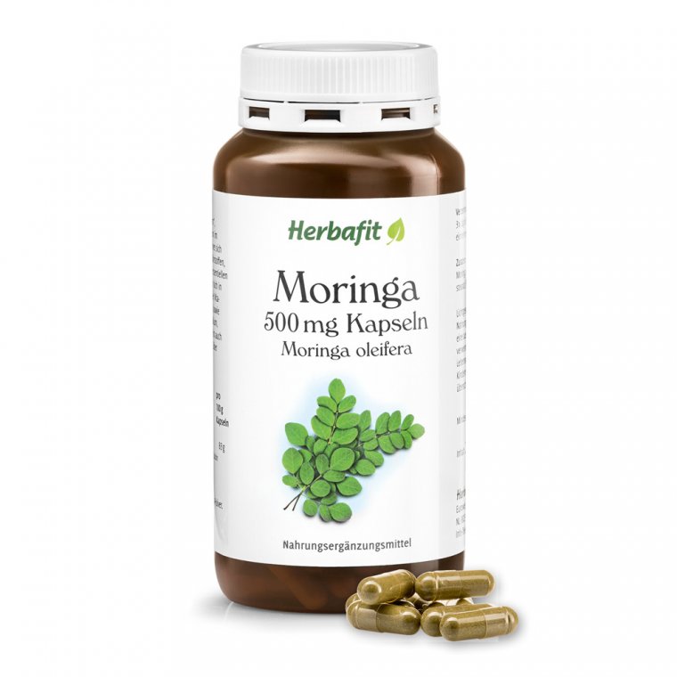 Moringa-Kapseln 500 mg - Moringa oleifera jetzt online kaufen | Herbafit